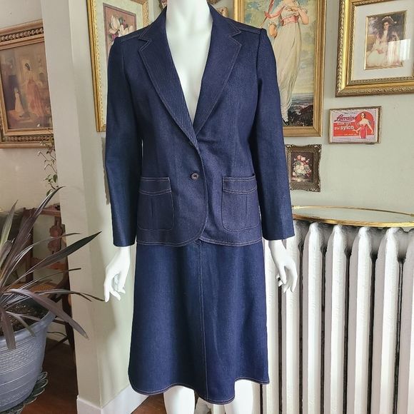 Koret | Skirts | Nwotvintage Koret Denim Skirt Set | Poshmark